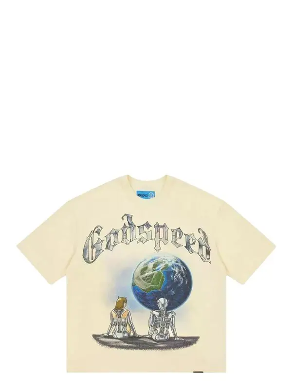 GODSPEED Artificial Love Ii Graphic-print T-shirt - Yellow