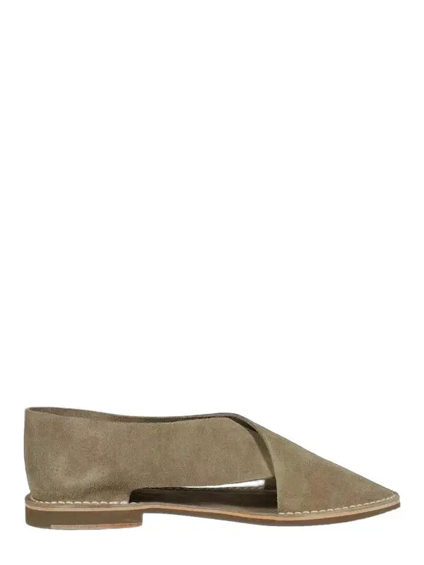 JACQUES SOLOVIÈRE PARIS Biarritz Crossover Suede Sandals - Neutrals