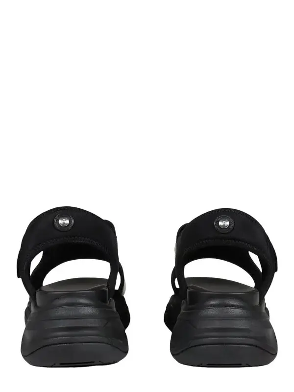 OAO Monolith Leather Sandals - Black