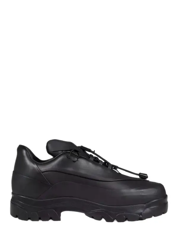 AKME Leather Hiking-style Low-top Boots - Black