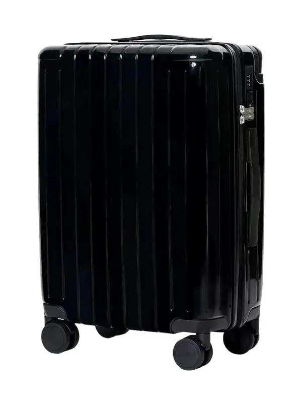 LUFLY Light Grooved-finish Carry-on Suitcase - Black