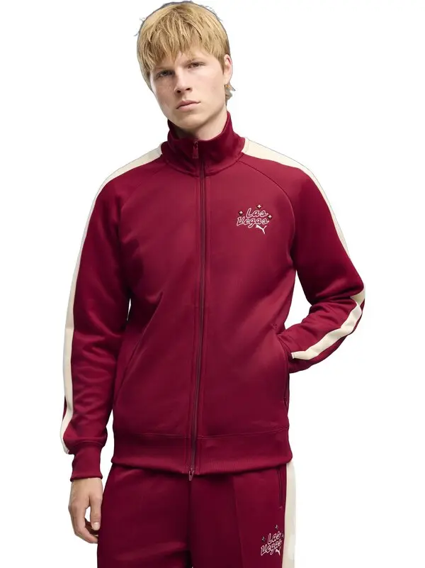 PUMA Las Vegas T7 Studded Track Jacket - Red