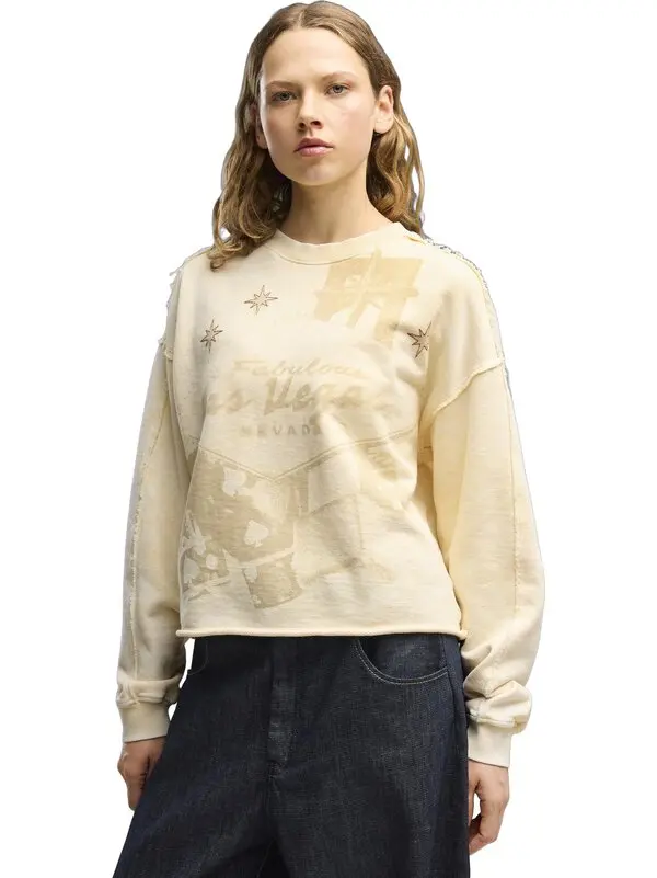 PUMA Las Vegas Relaxed Crew Sweatshirt - Yellow