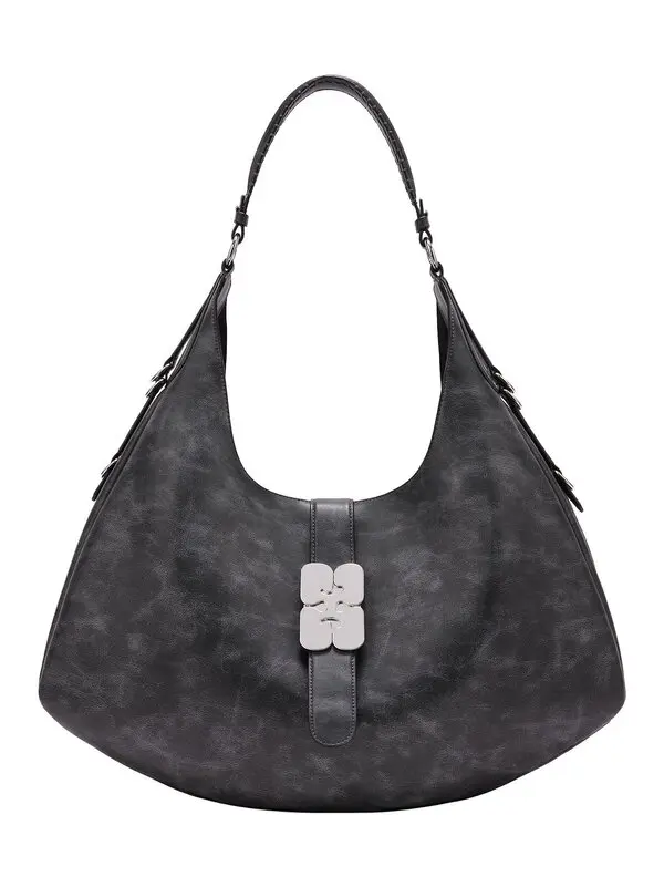GANNI Large Kat Bag - Grey