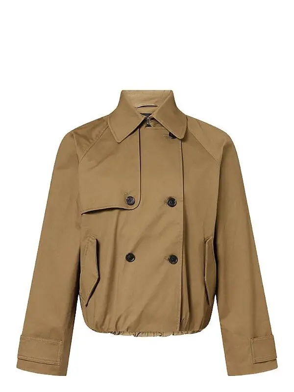 Rails Jett Double-breasted Cotton-blend Jacket - Olive