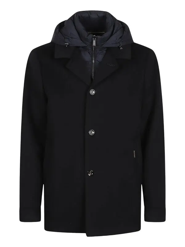 MOORER Cashmere-wool Overcoat - Navy