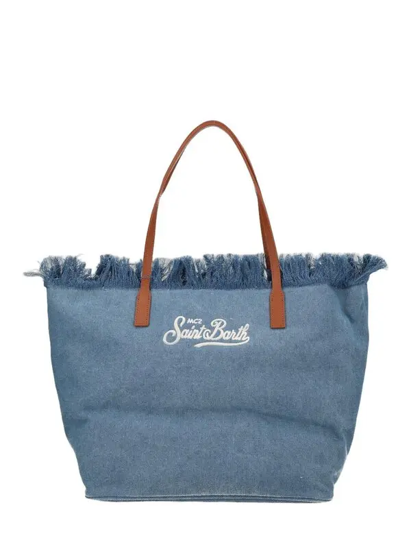 MC2 SAINT BARTH Frayed Tote Bag - Denim