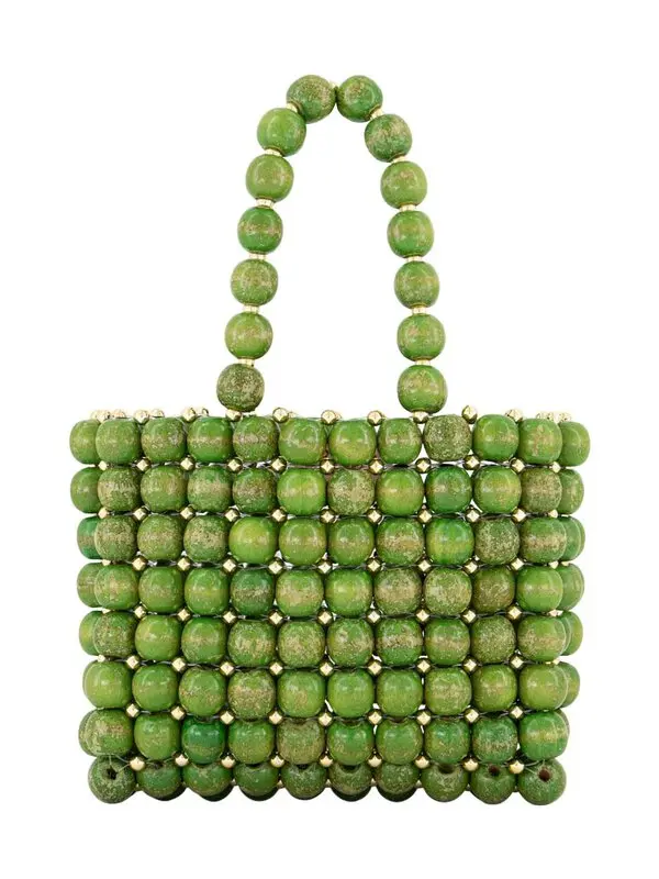 BELYED HANDCRAFT Olivia – Wooden Bead Handbag Belyed - Green