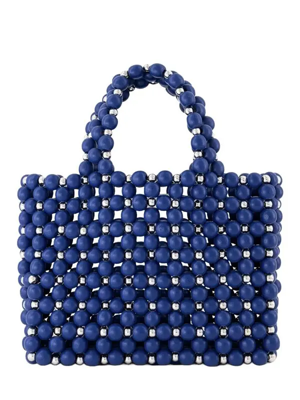 BELYED HANDCRAFT Zola Handbag - Blue/gold
