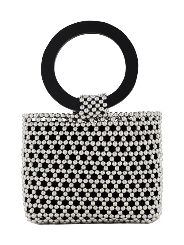 BELYED HANDCRAFT Sylvie – Hand-beaded Evening Handbag Belyed - Silver