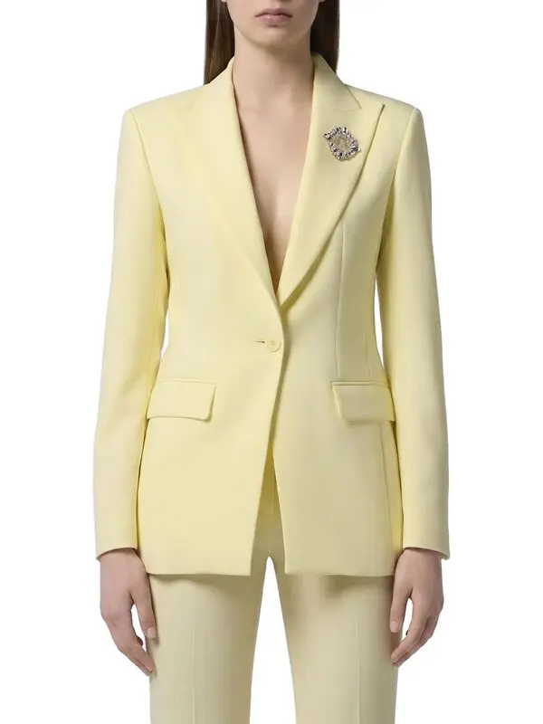Philipp Plein Tailored Blazer Jacket - Yellow