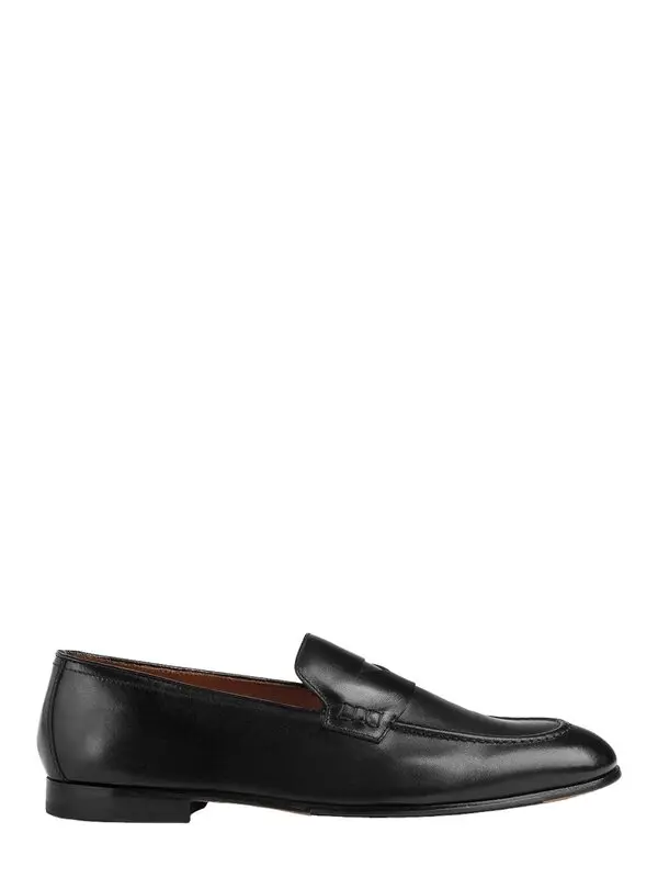 DOUCAL'S Leather Loafers - Black