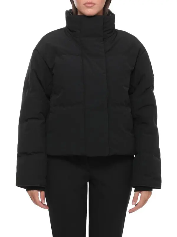 Canada Goose Quilted Short Puffer Jacket In Arctic Tech® Fabric - Black
