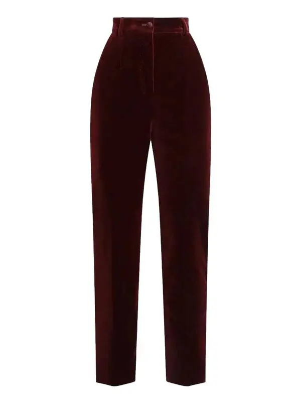 Dolce & Gabbana Slim Velvet Trousers - Multicolor