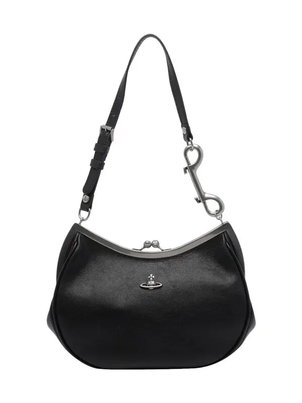 VIVIENNE WESTWOOD Charm Frame Purse - Black