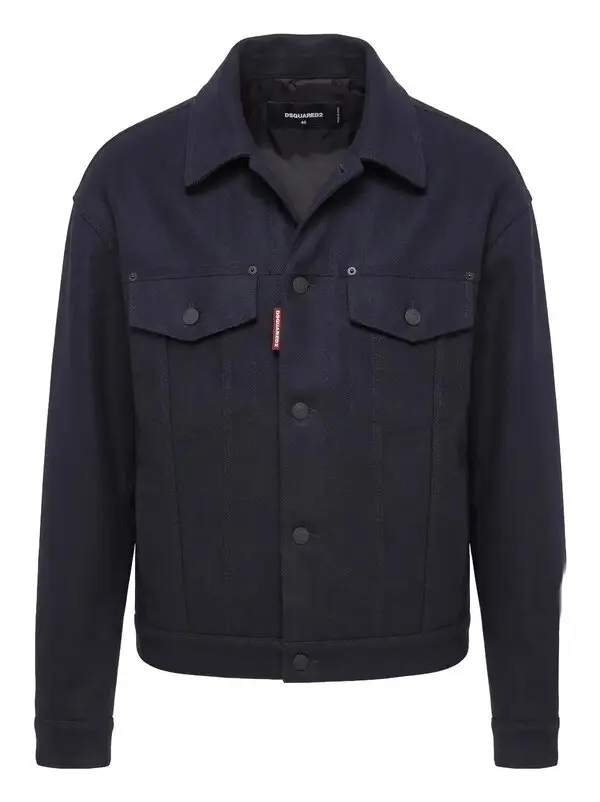 Dsquared2 Felted Wool Jacket - Multicolor