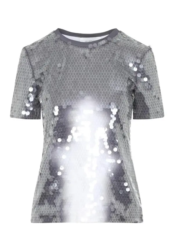 Sportmax Kibbutz Sequined T-shirt - Gray