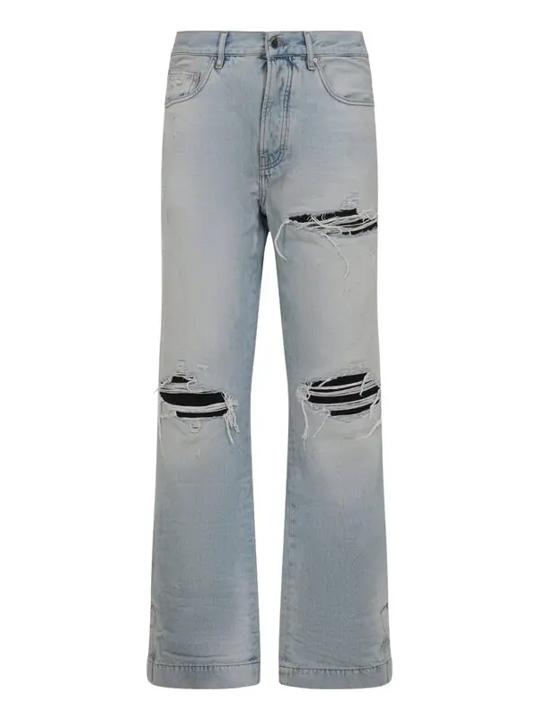 Amiri Mx1 Straight Flare Jeans - Blue