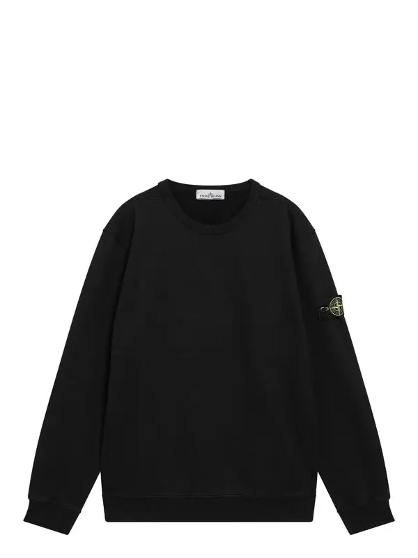 Stone Island Cotton Crewneck Sweatshirt - Black