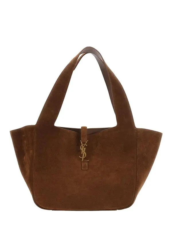 Saint Laurent Le 5 À 7 Bea Suede Shoulder Bag - Brown