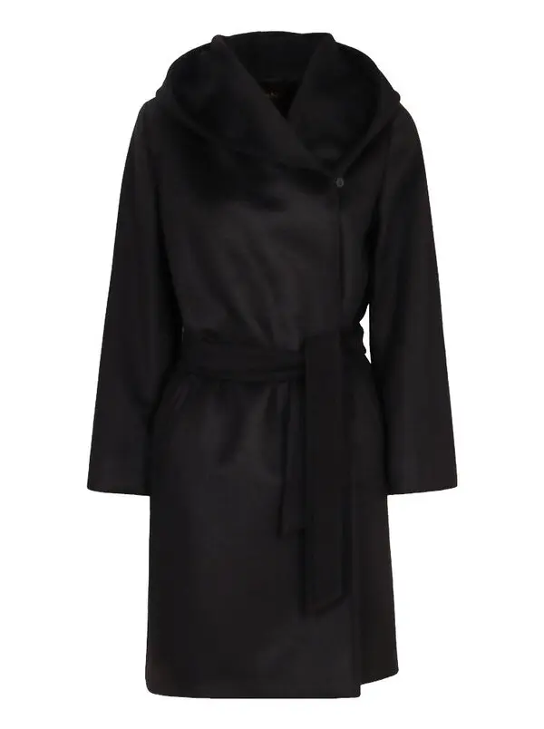 Max Mara Coats Single Breasted Coats - Black