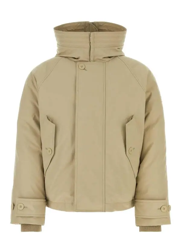FERRAGAMO Polyester Blend Padded Jacket - Brown