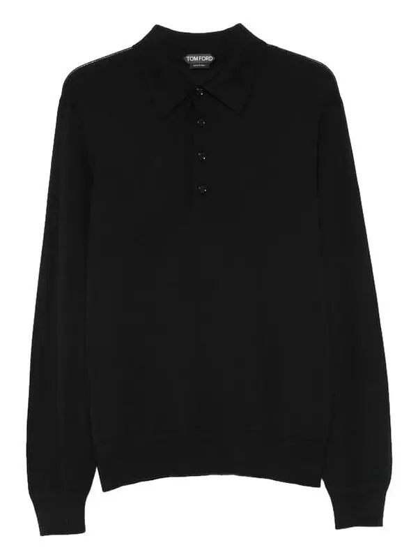 TOM FORD Polo Shirts - Black