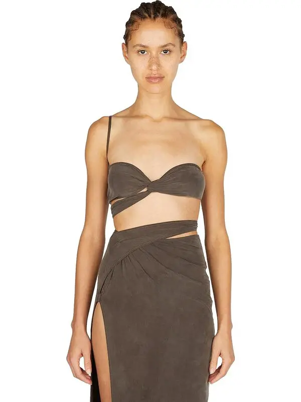 Jacquemus Le Bandeau Espelho Top - Brown