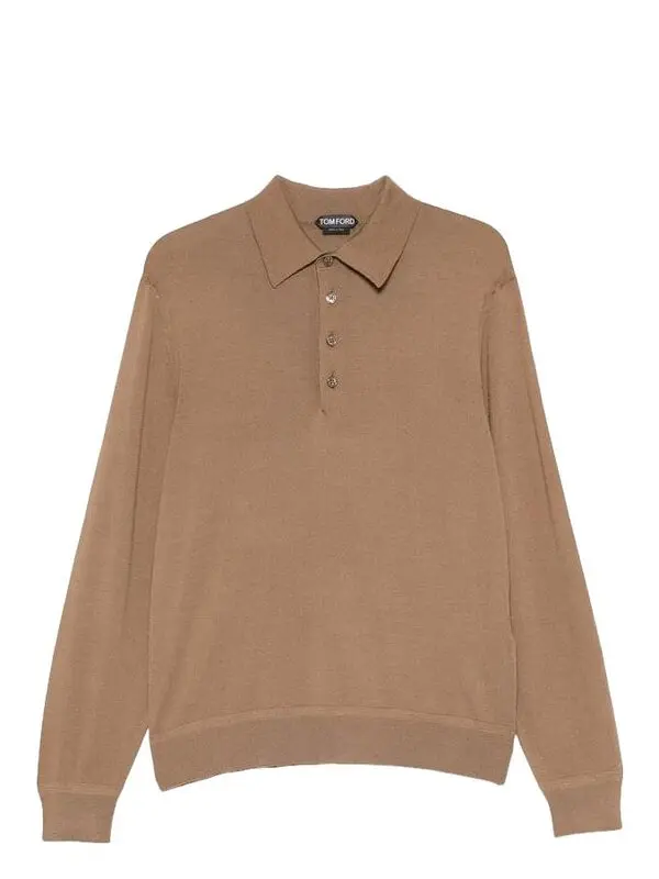 TOM FORD Polo Shirts - Brown