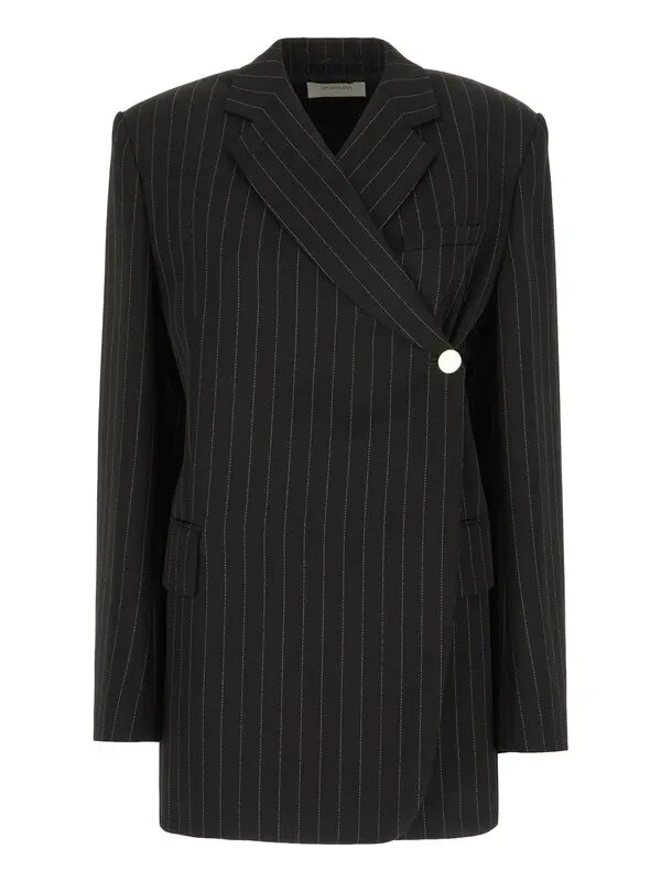 Sportmax Pinstripe Structured Blazer - Multicolor