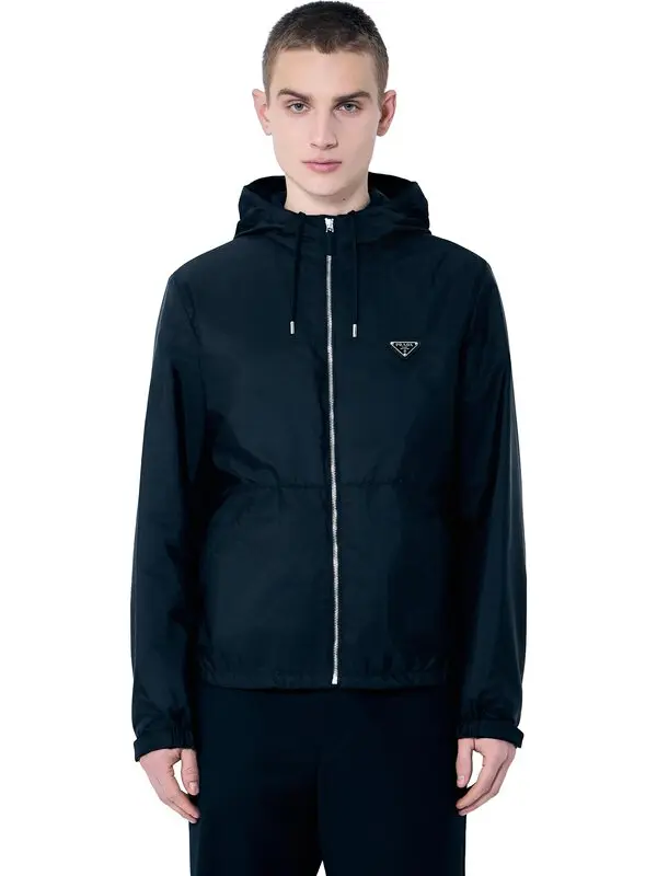 Prada Re-nylon Hooded Jacket - Black
