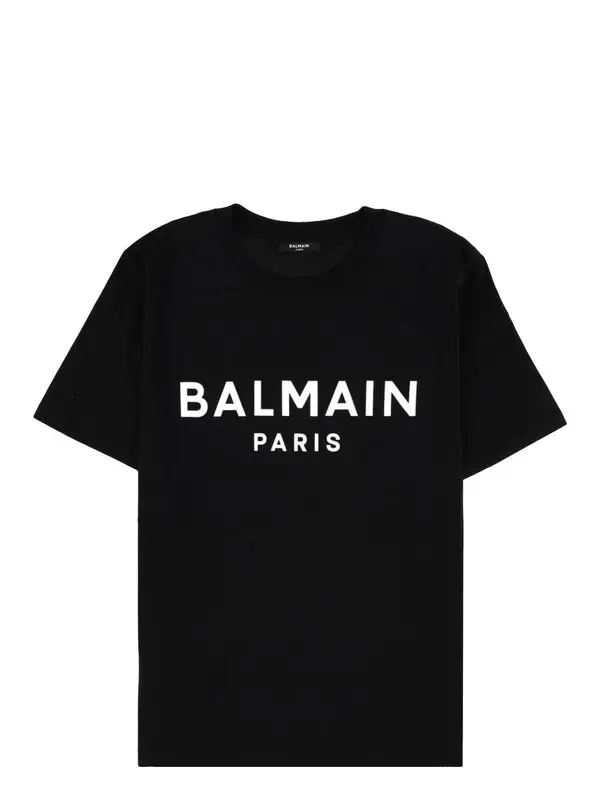 Balmain T-shirt Con Stampa Logo - Black