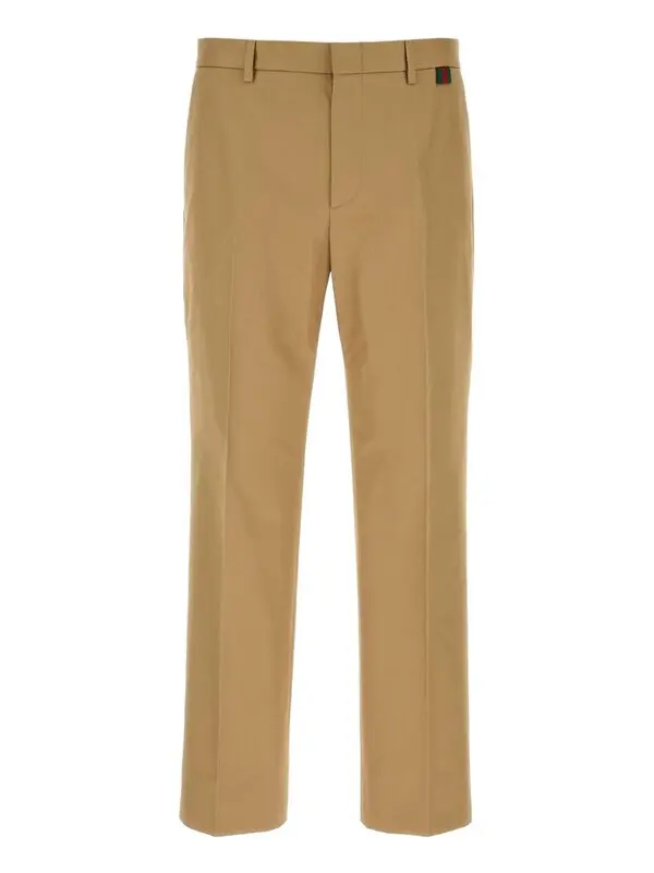 Gucci Beige Cotton Pant - Brown
