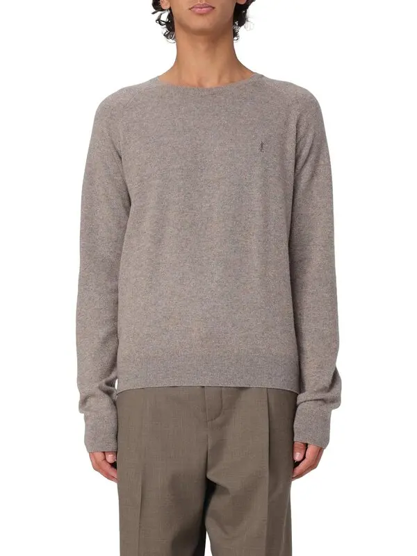 Saint Laurent Cashmere Crewneck Pullover - Cream