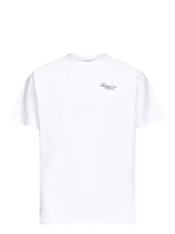 Givenchy White Stamp Print T-shirt - Multicolor