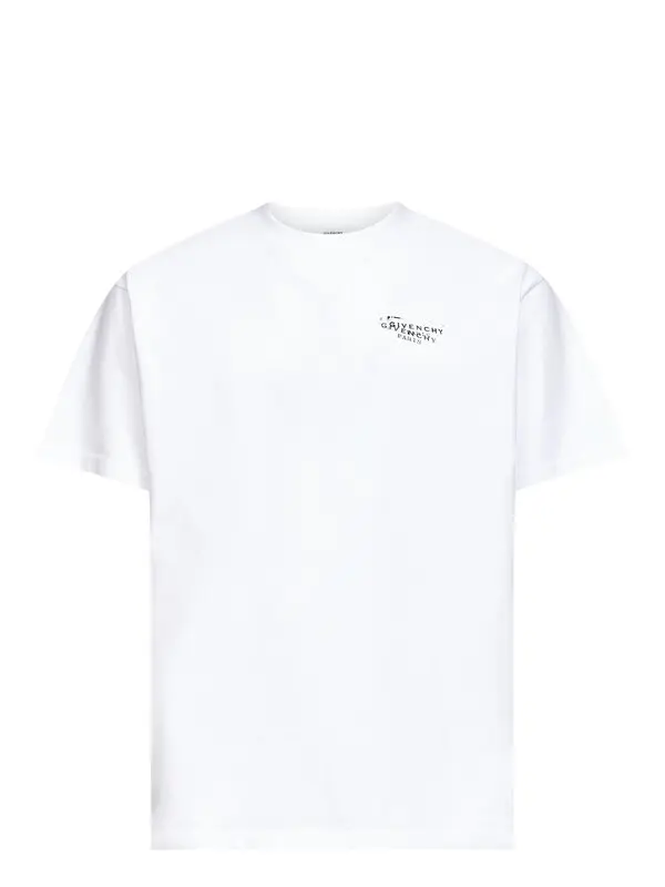 Givenchy White Stamp Print T-shirt - Multicolor
