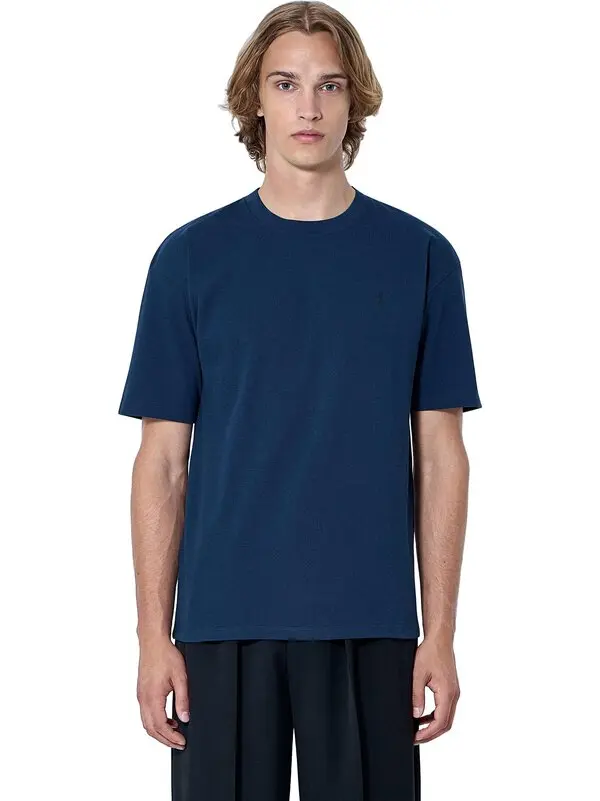 Saint Laurent Cassandre Oversized T-shirt - Blue