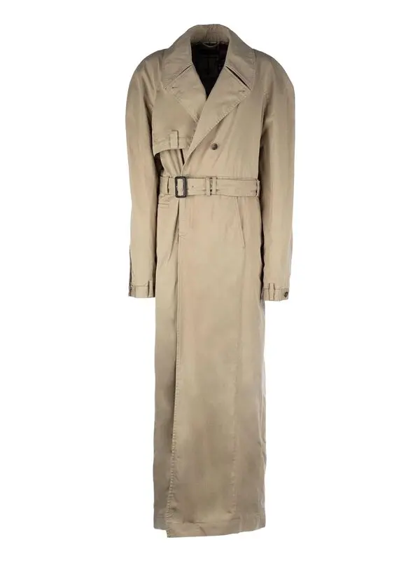 Balenciaga Classic Long Trench Coat - Multicolor