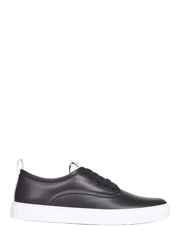 Givenchy Black Calf Leather New City Sneakers - Multicolor