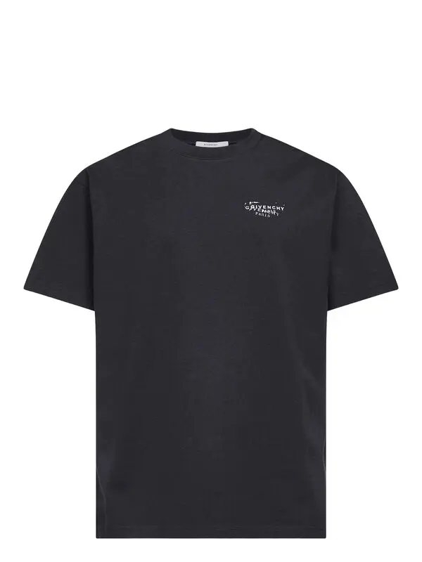Givenchy Black Stamp Print T-shirt - Multicolor