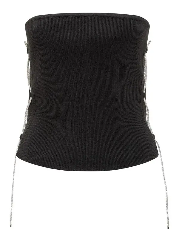 Giuseppe Di Morabito Strapless Embellished Corset Top - Multicolor