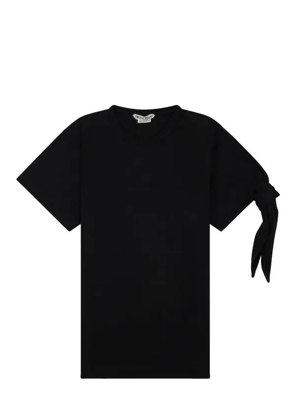 JW Anderson Knot Detailed T-shirt - Black