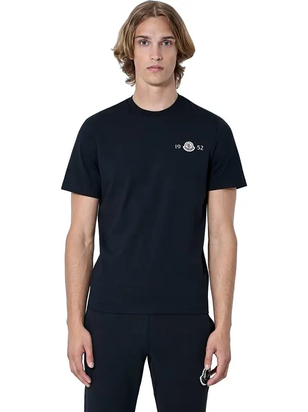 Moncler Crewneck Logo T-shirt - Black