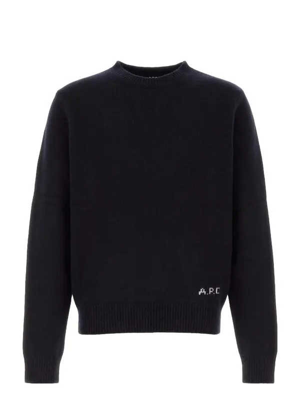 A.p.c. Wool Crew Neck Jumper - Blue