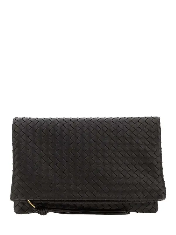 Bottega Veneta Giornale Woven Leather Clutch - Multicolor