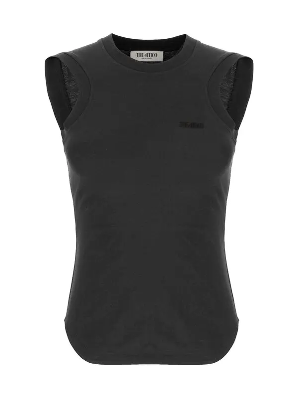 Attico Cotton Sleeveless Top - Multicolor