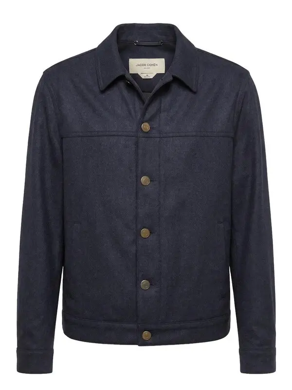 JACOB COHЁN Wool Trucker Jacket - Multicolor