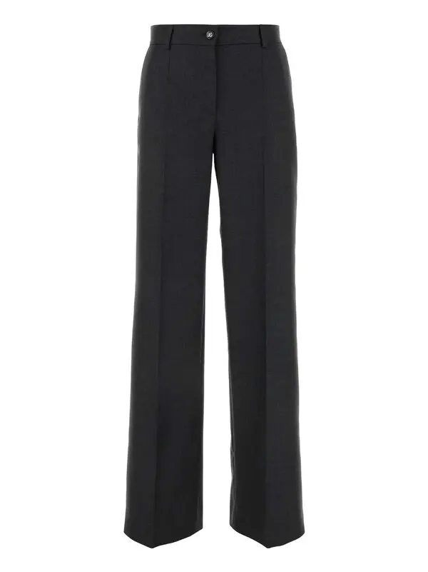 Dolce & Gabbana Graphite Wool Pant - Gray