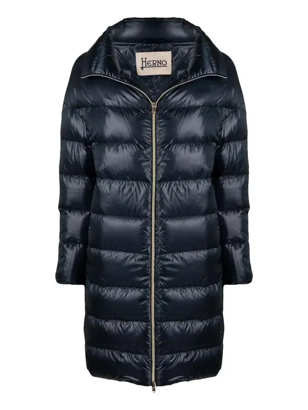 Herno Mid-length Down Coat - Blue