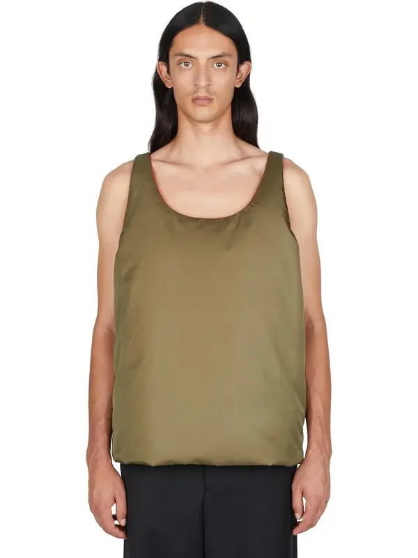 Prada Re-nylon Padded Gilet - Green